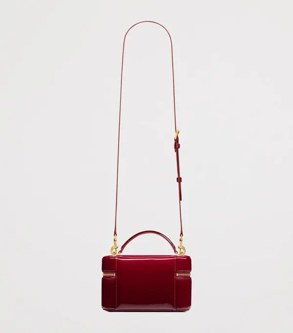 Saint Laurent Patent Leather Gaby Vanity Bag - Pink