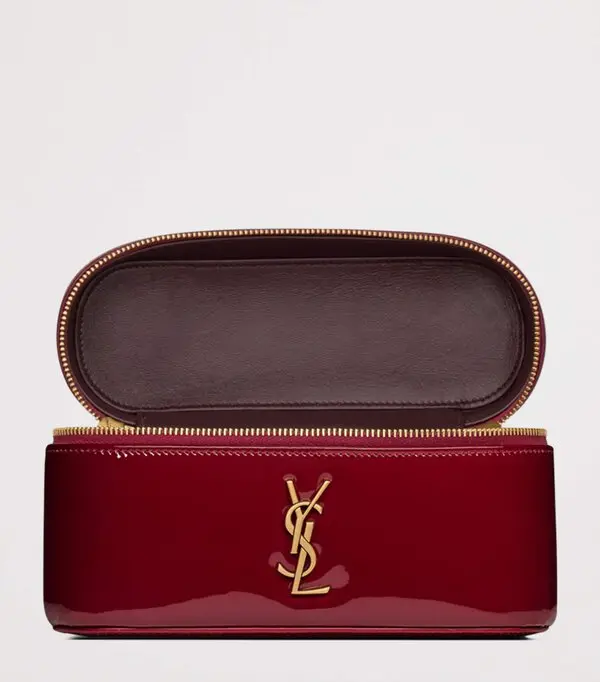 Saint Laurent Patent Leather Gaby Vanity Bag - Pink