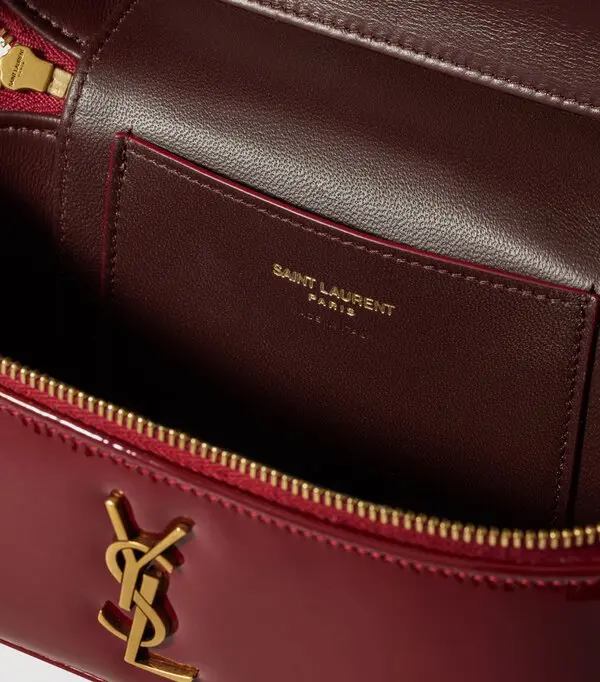 Saint Laurent Patent Leather Gaby Vanity Bag - Pink