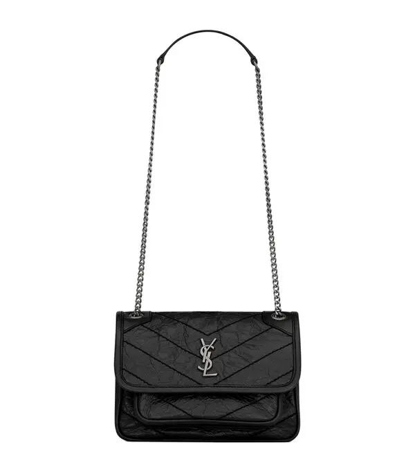 Saint Laurent Mini Niki Chain Shoulder Bag - Black