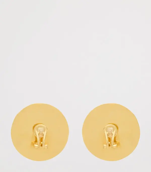 Saint Laurent Ceramic And Cabochon Earrings