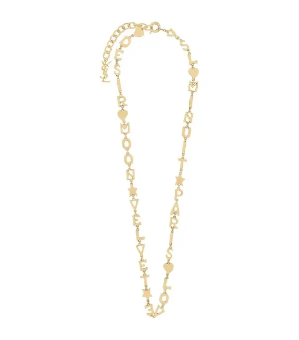 Saint Laurent Love Letters Necklace