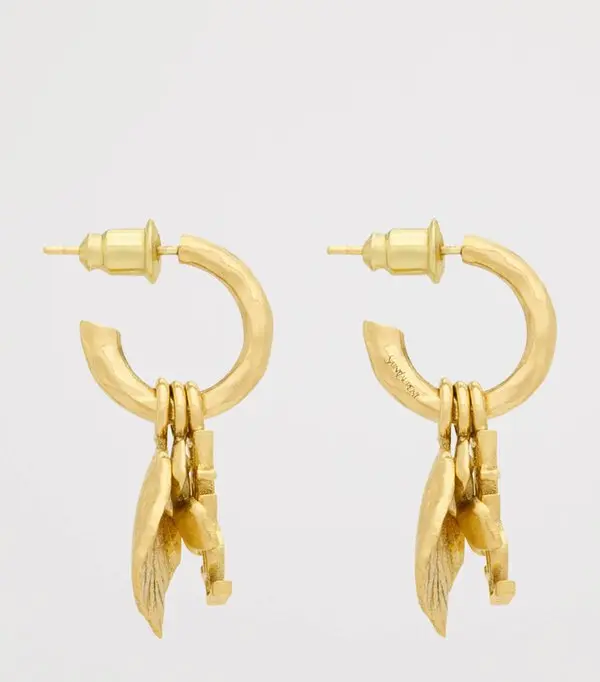 Saint Laurent Cassandre Floral Earrings