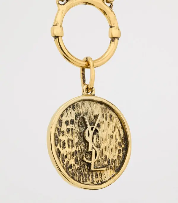 Saint Laurent Cassandre Medallion Necklace