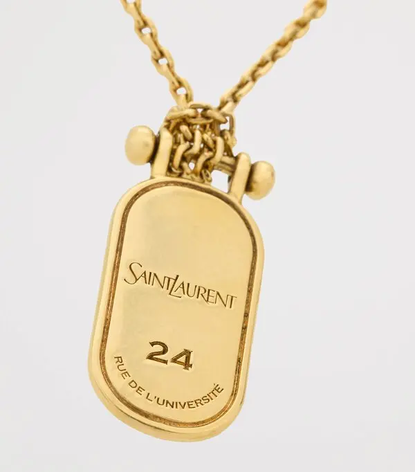 Saint Laurent Cassandre Tablet Necklace