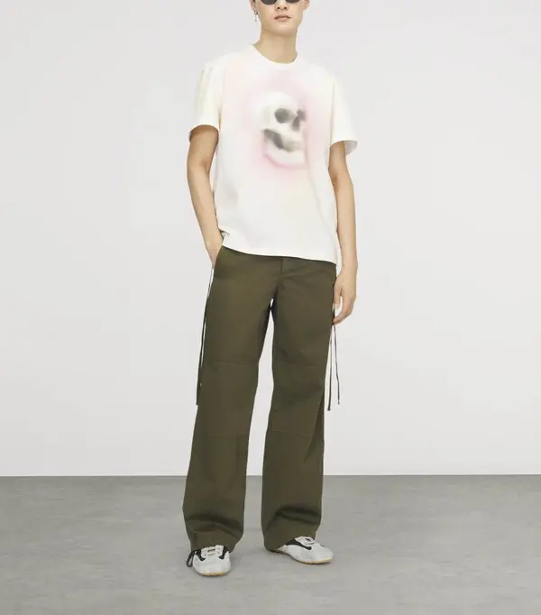 Alexander McQueen Airbrushed Skull T-shirt