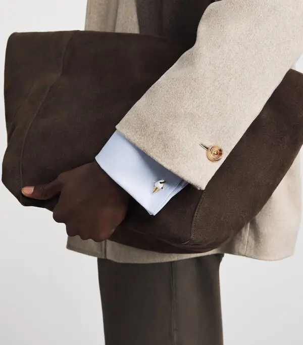 BABETTE WASSERMAN LONDON Yellow -plated Ice Cream Cufflinks