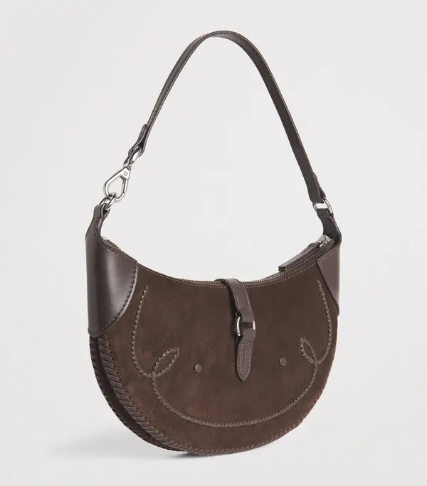 Polo Ralph Lauren Small Suede Shoulder Bag - Brown