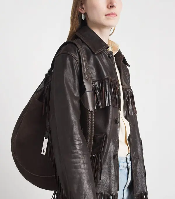 Polo Ralph Lauren Medium Suede Shoulder Bag