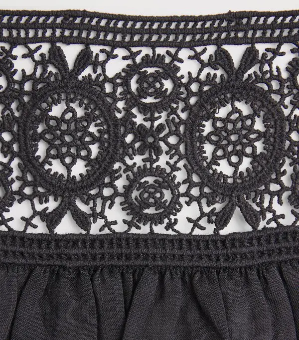 Citizens Of Humanity Ramie Mia Embroidered Blouse - Black