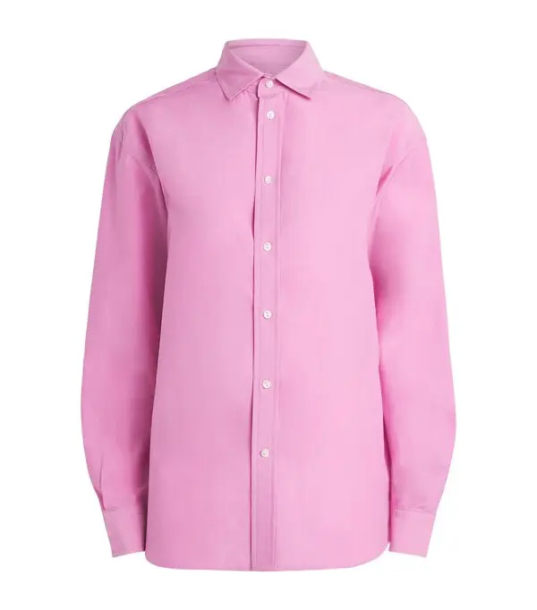 Polo Ralph Lauren Cotton-silk Relaxed-fit Shirt - Pink