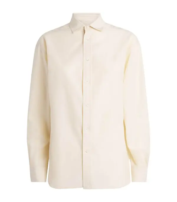 Polo Ralph Lauren Cotton-silk Relaxed-fit Shirt - Neutral