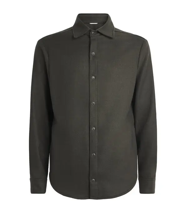 Marco Pescarolo Virgin Wool-cashmere Zenith Overshirt - Green