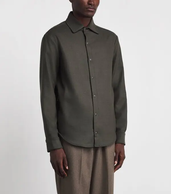 Marco Pescarolo Virgin Wool-cashmere Zenith Overshirt