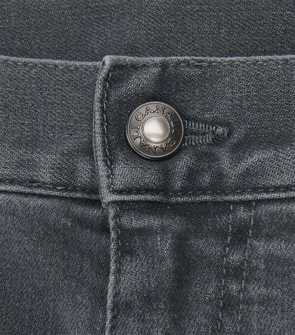 Canali Stretch-cotton Cashmere Straight Jeans