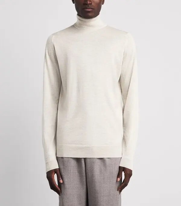 John Smedley Extra Fine Merino Wool Rollneck Sweater
