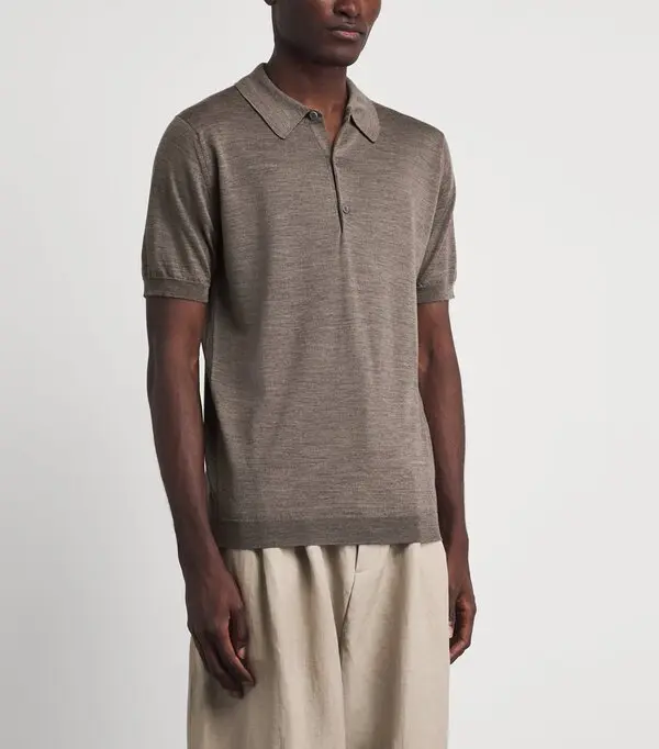 John Smedley Extra Fine Merino Wool Macloud Polo Shirt