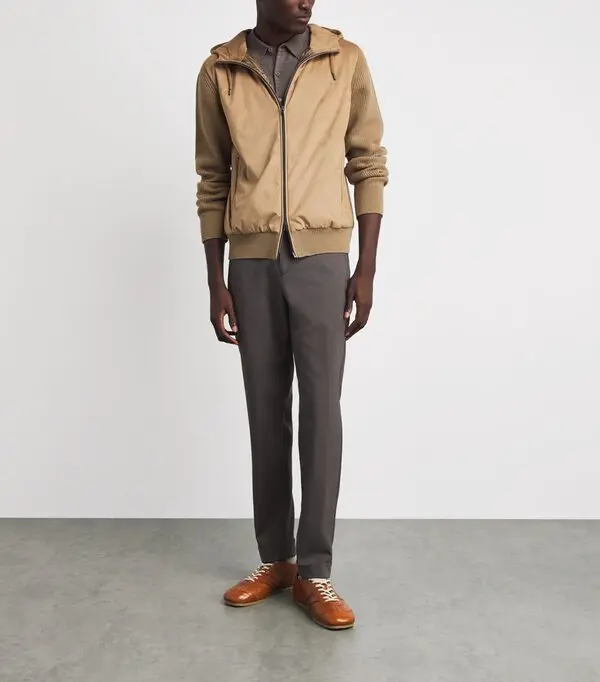 Herno Wool Hybrid Hooded Jacket