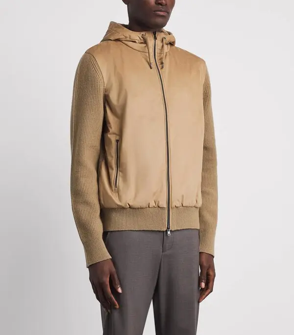 Herno Wool Hybrid Hooded Jacket