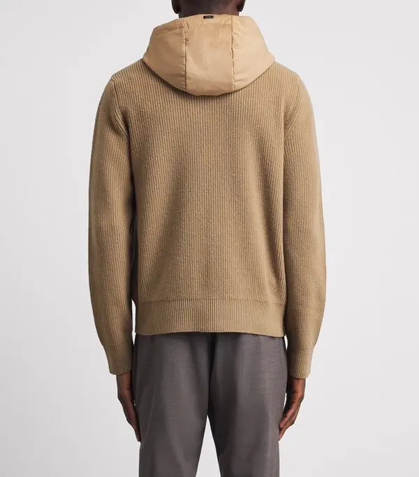 Herno Wool Hybrid Hooded Jacket
