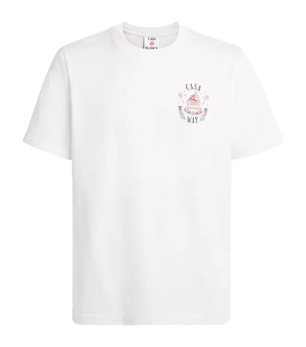 Casablanca Organic Cotton Casa Way T-shirt - White