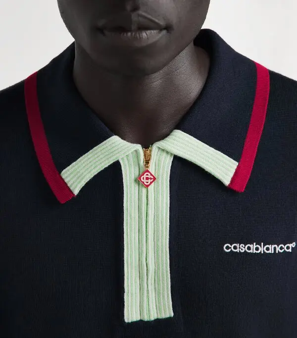Casablanca Merino Polo Sweater