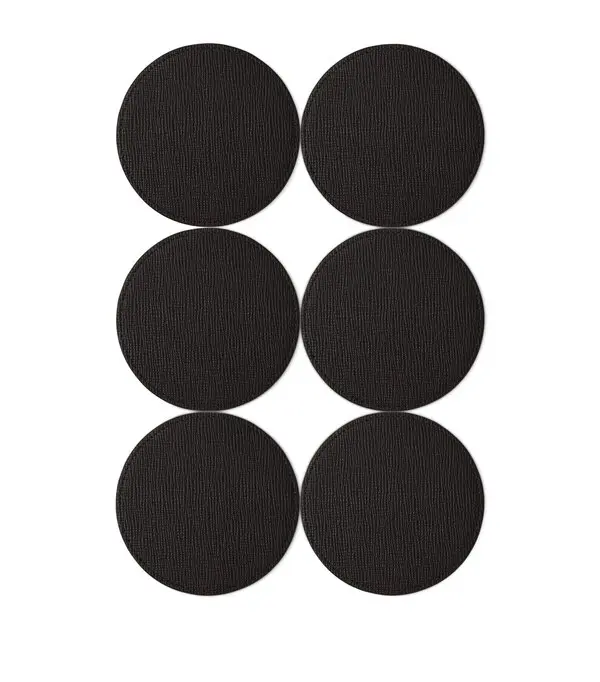 Smythson Panama Leather Coasters