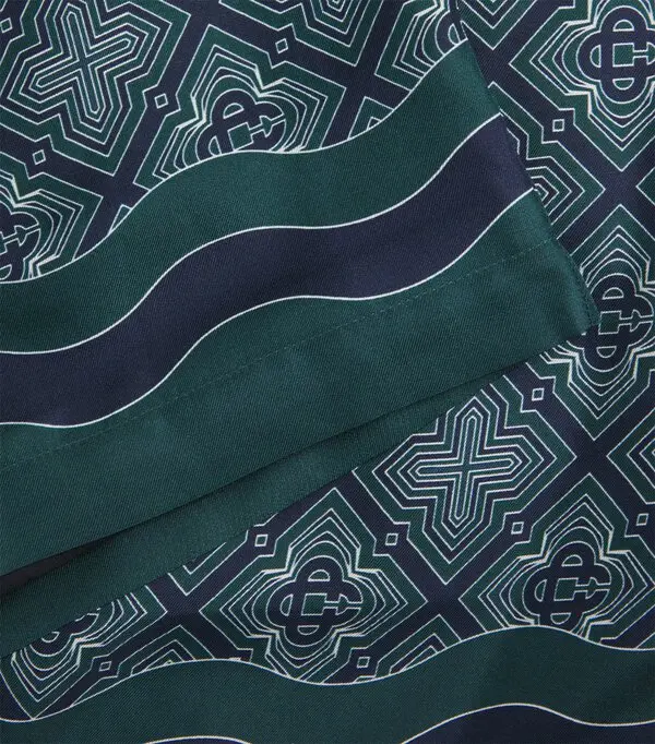 Casablanca Silk Radiating Monogram Shorts