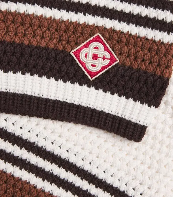 Casablanca Crochet Stripe Shorts