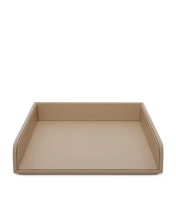Smythson Panama Leather A4 Paper Tray