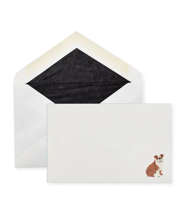 Smythson British Bulldog Correspondence Set - White
