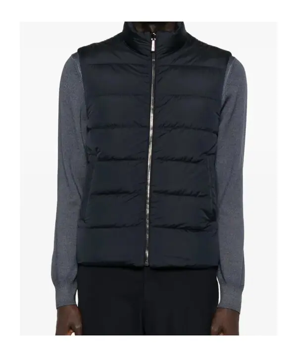MOORER Double-sided Quilted Cotton Vest