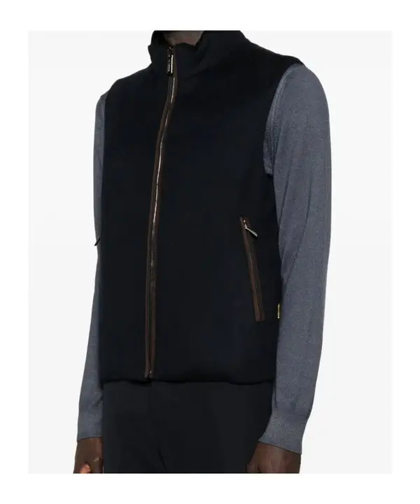 MOORER Double-sided Quilted Cotton Vest