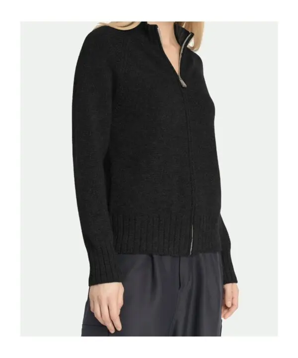 Malo Zip Raglan Bomber In Luxury Cashmere