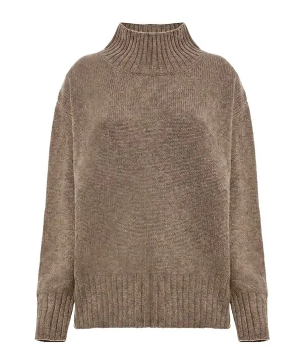 Malo Turtleneck Sweater - Brown