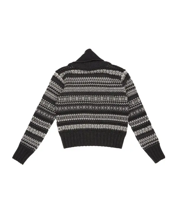 Magda Butrym Double-breasted Striped Cardigan - Black