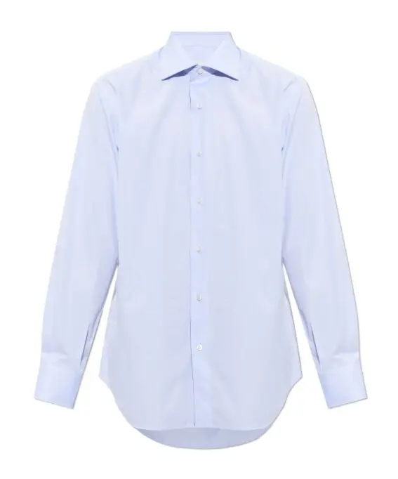 Brioni Long-sleeved Shirt - Blue