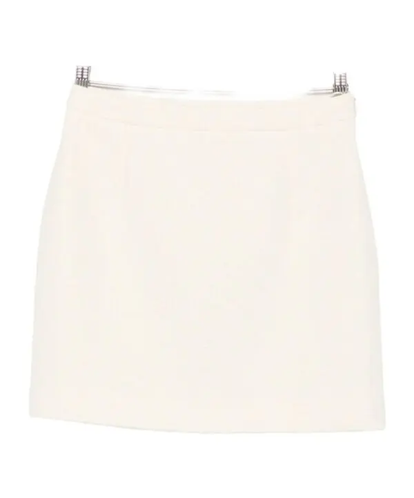 Alessandra Rich High-waisted Skirt - Ivory