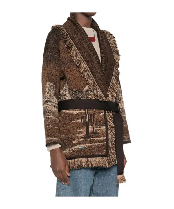 Alanui Icon Jacquard Fringed Cardigan