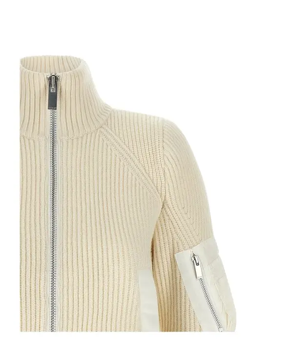 Sacai High-neck Long-sleeved Casual Jacket