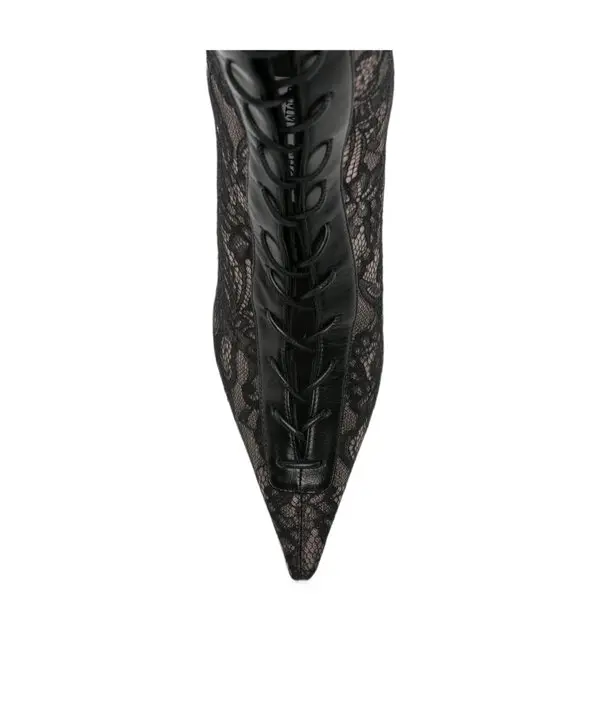 JIMMY CHOO Scarlett 95 Lace Over-the-knee Boots