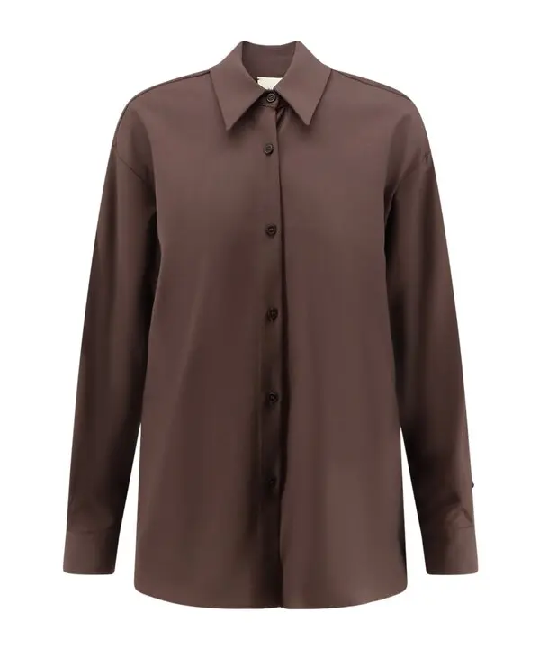ALYSI Long-sleeved Shirt - Brown