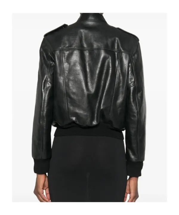 TOM FORD Epaulette-detail Leather Jacket