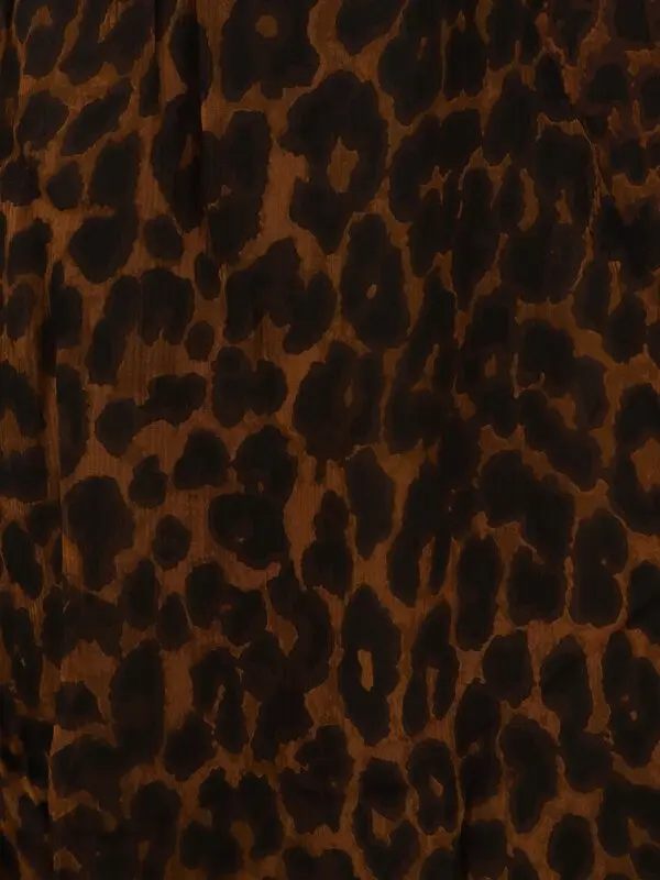 MES DEMOISELLES Animal Print Flared Skirt - Leopard