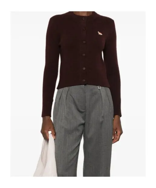 Maison Kitsuné Crew-neck Cardigan