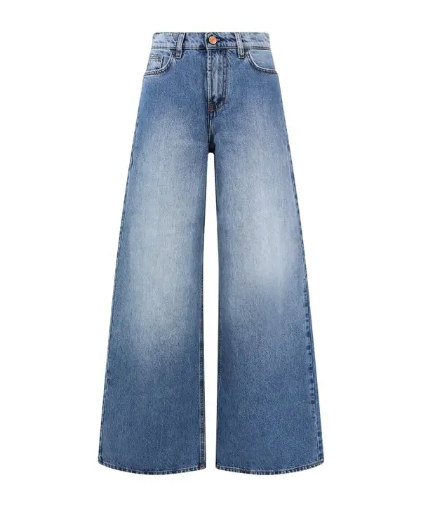 3x1 The Kat Darted Wide-leg Jeans