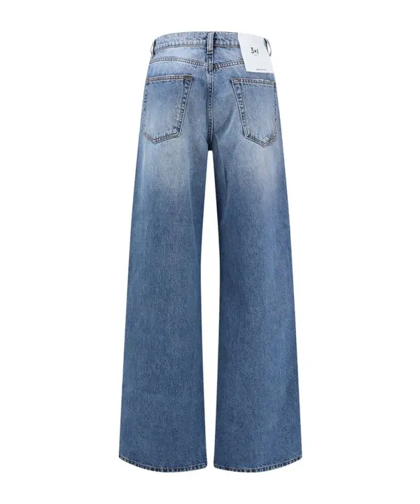 3x1 The Kat Darted Wide-leg Jeans