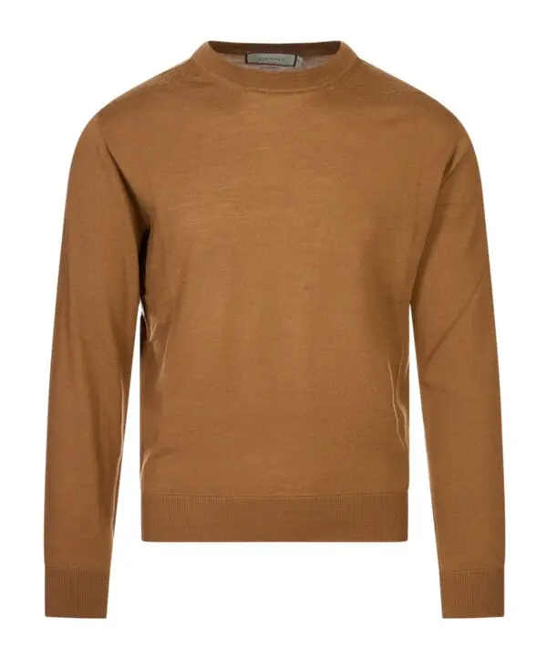 Canali Long-sleeved Knitted Pullover
