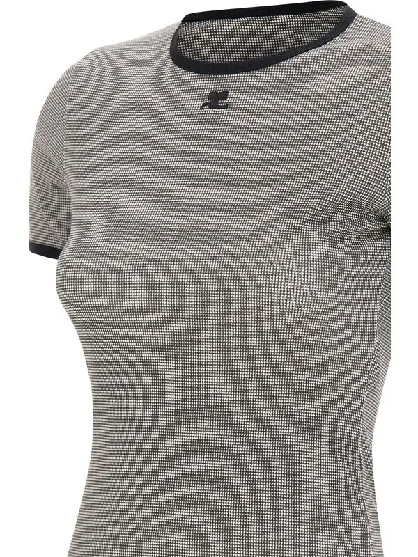 COURREGES Short-sleeved T-shirt With Ac Logo