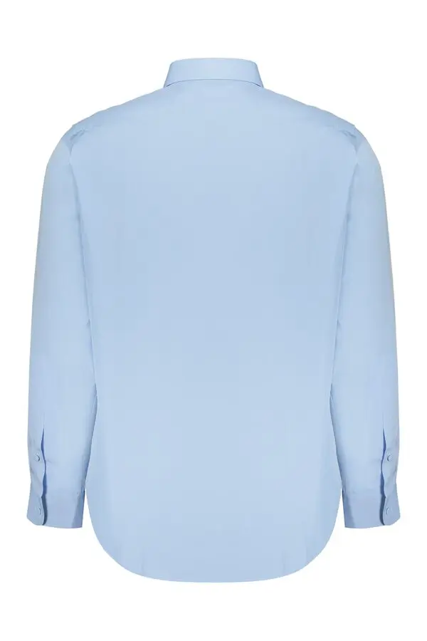 Gucci Logo Embroidered Poplin Shirt